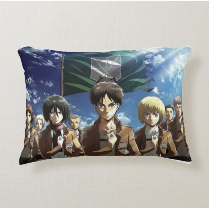 SHINGEKI NO KYOJIN (AOT) PILLOWS 8 INCHES x 11 INCHES | Shopee Philippines