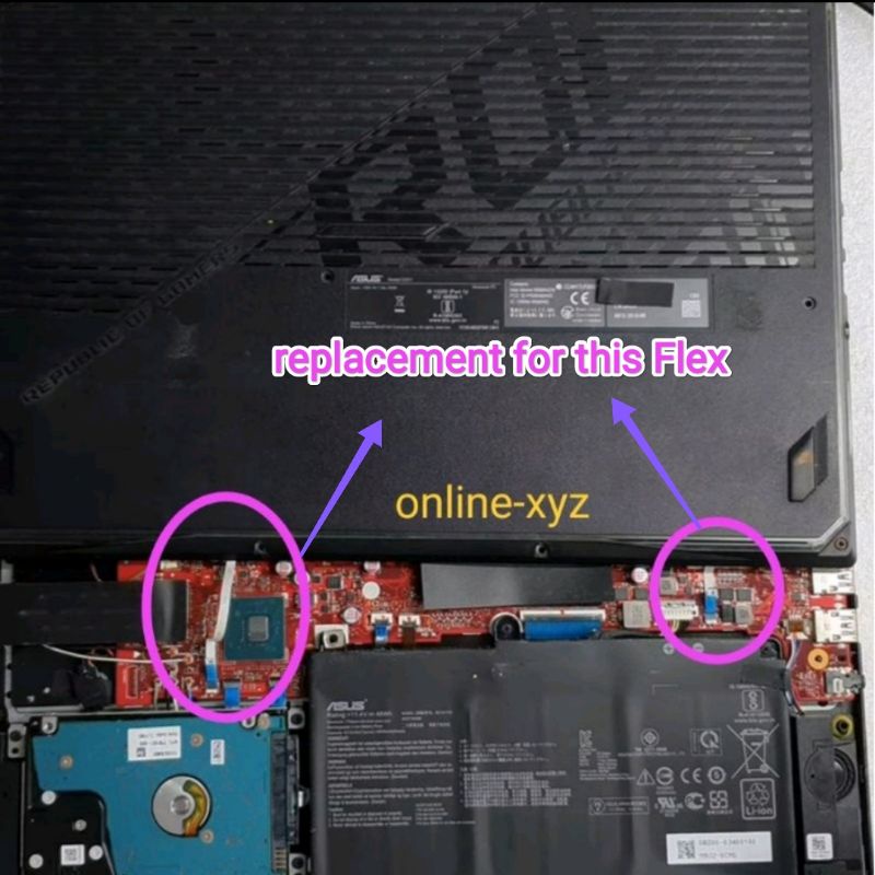 Flexible cable Led Board ASUS ROG Strix G531 G531GT G531GU G531GV ...