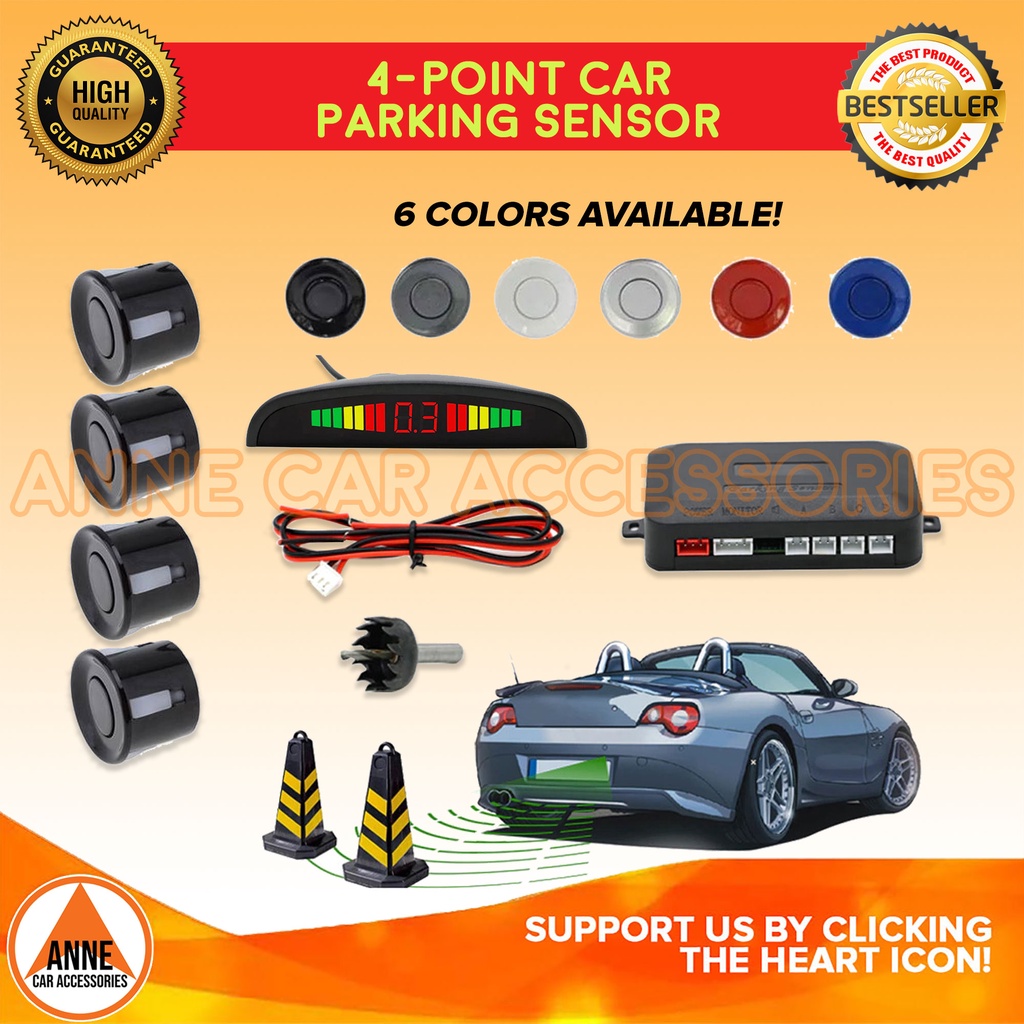 4 Hole Parking Sensor LED Car Backup Reverse / Backside Sensor / Back ...
