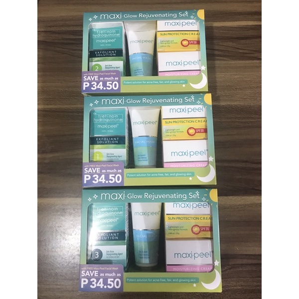 Maxi-peel glow Rejuvenating Set | Shopee Philippines