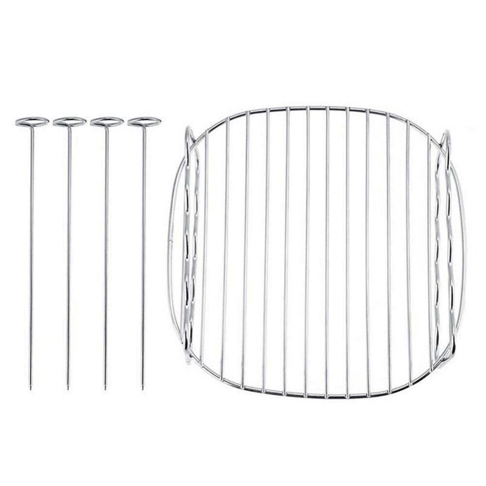 Stainless Steel Airfryer Double Layer Rack Versatile Air Round With ...