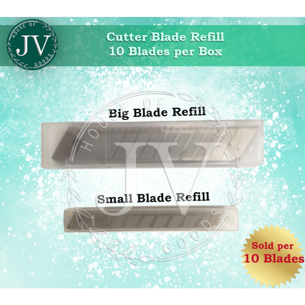 Cutter Blades 10pcs for Ordinary Small/Big Cutters | Shopee Philippines