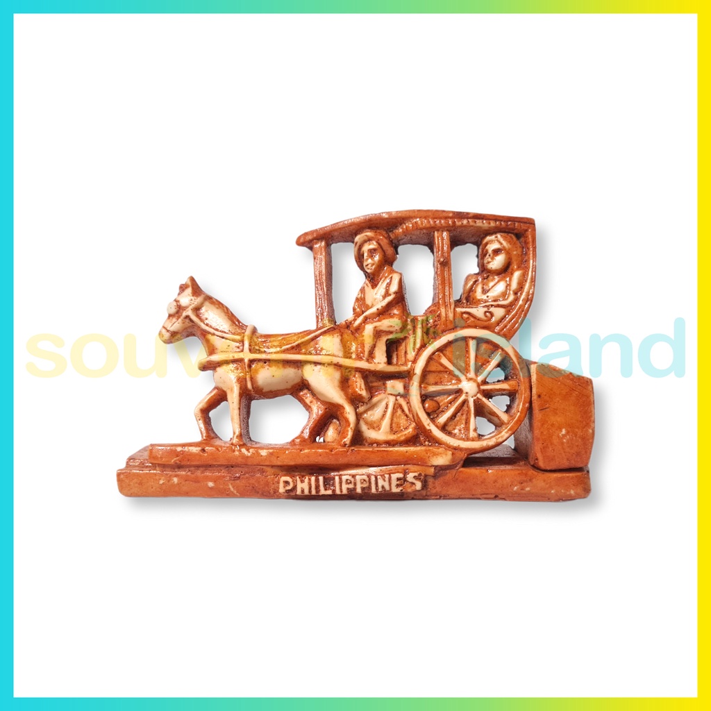 Resin Character Table Penholder Philippine Souvenir (Jeep, Kalesa ...