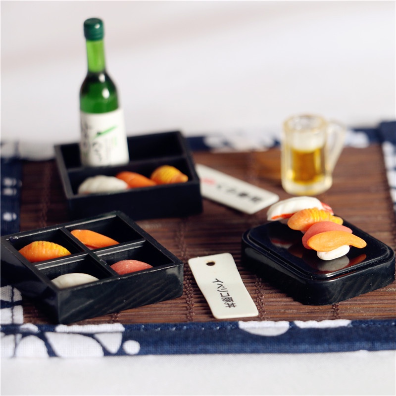 Doll House Japanese Sushi Model Mini Food Toy Accessories Merchandise ...