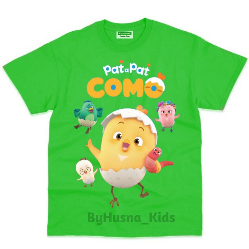 Como Children's T-Shirts PAT A PAT COMO Cartoon YOUTUBE Moslemb Tops ...