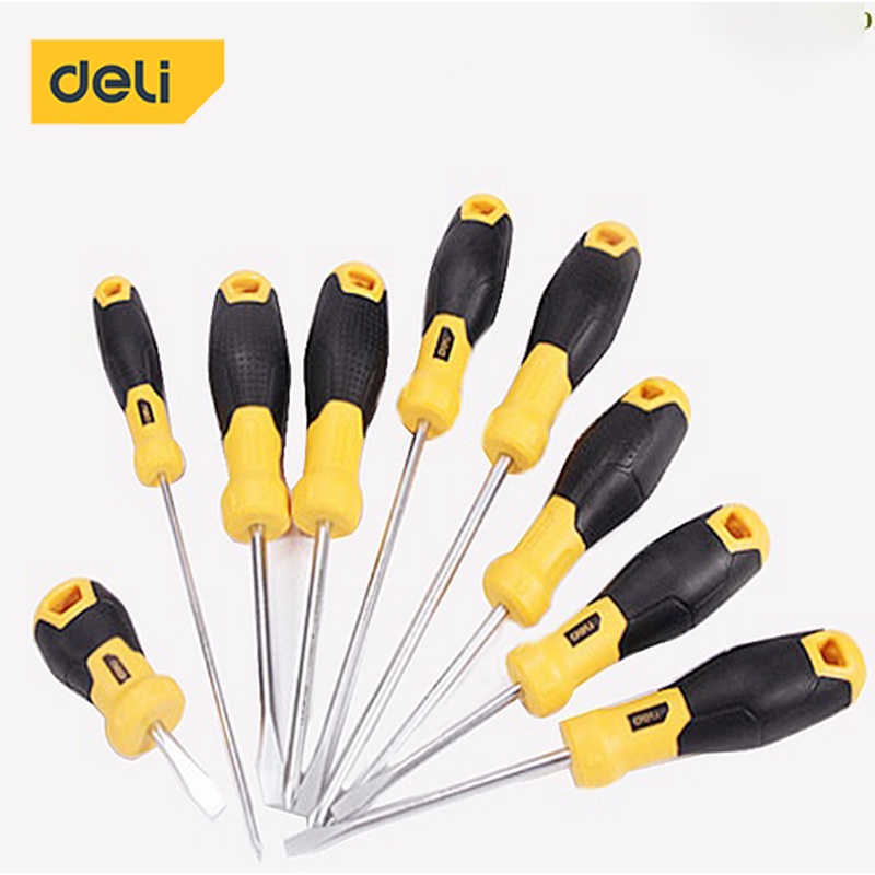 Deli Full Size Magnetic Flat Screwdriver High Quality Screw Driver ...