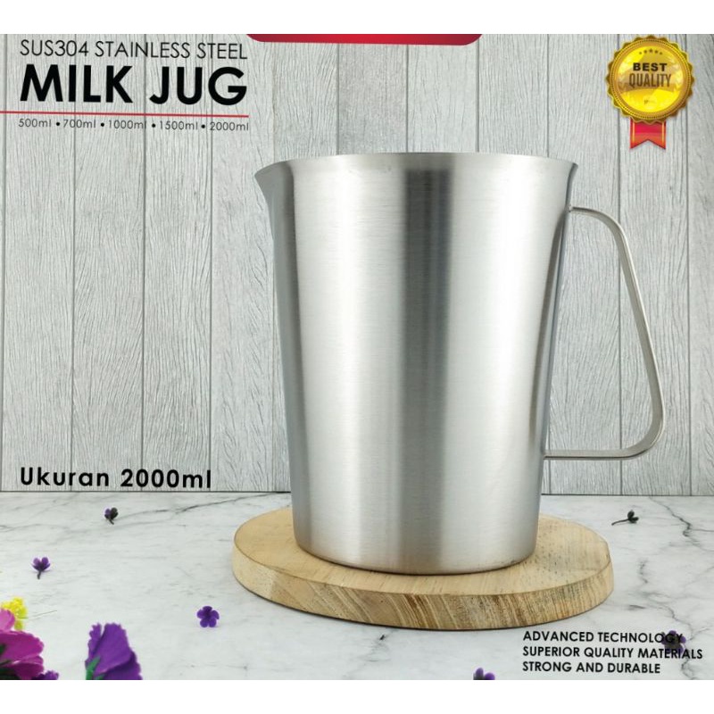 1 liter stainless Measuring Cup jug pitcher Stainles /304 | Shopee ...