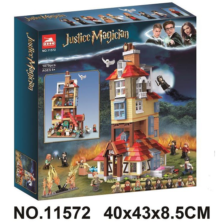 Lego Block Harry Potter Weasley Burrow Attack | Shopee Philippines