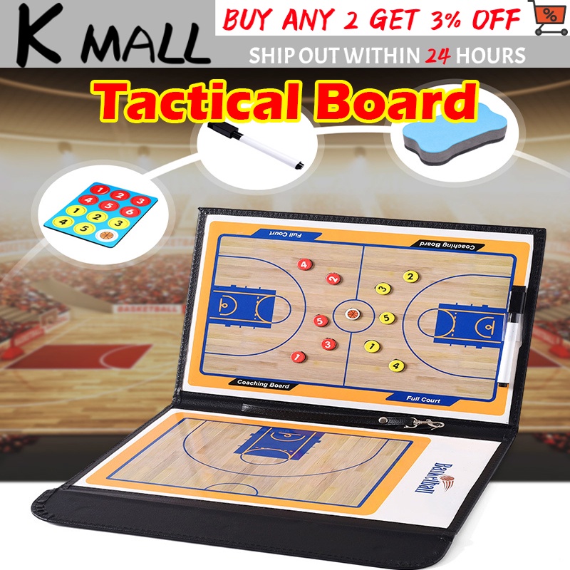 Magnetic Basketball Tactical Board Foldable Basketball Coaching Board ...