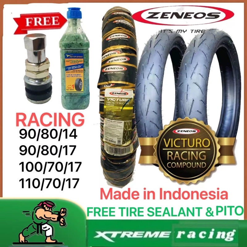 ZENEOS VICTURO RACING TIRE TIRE SEALANT & PITO FOR MOTORCYCLE TIRE ...