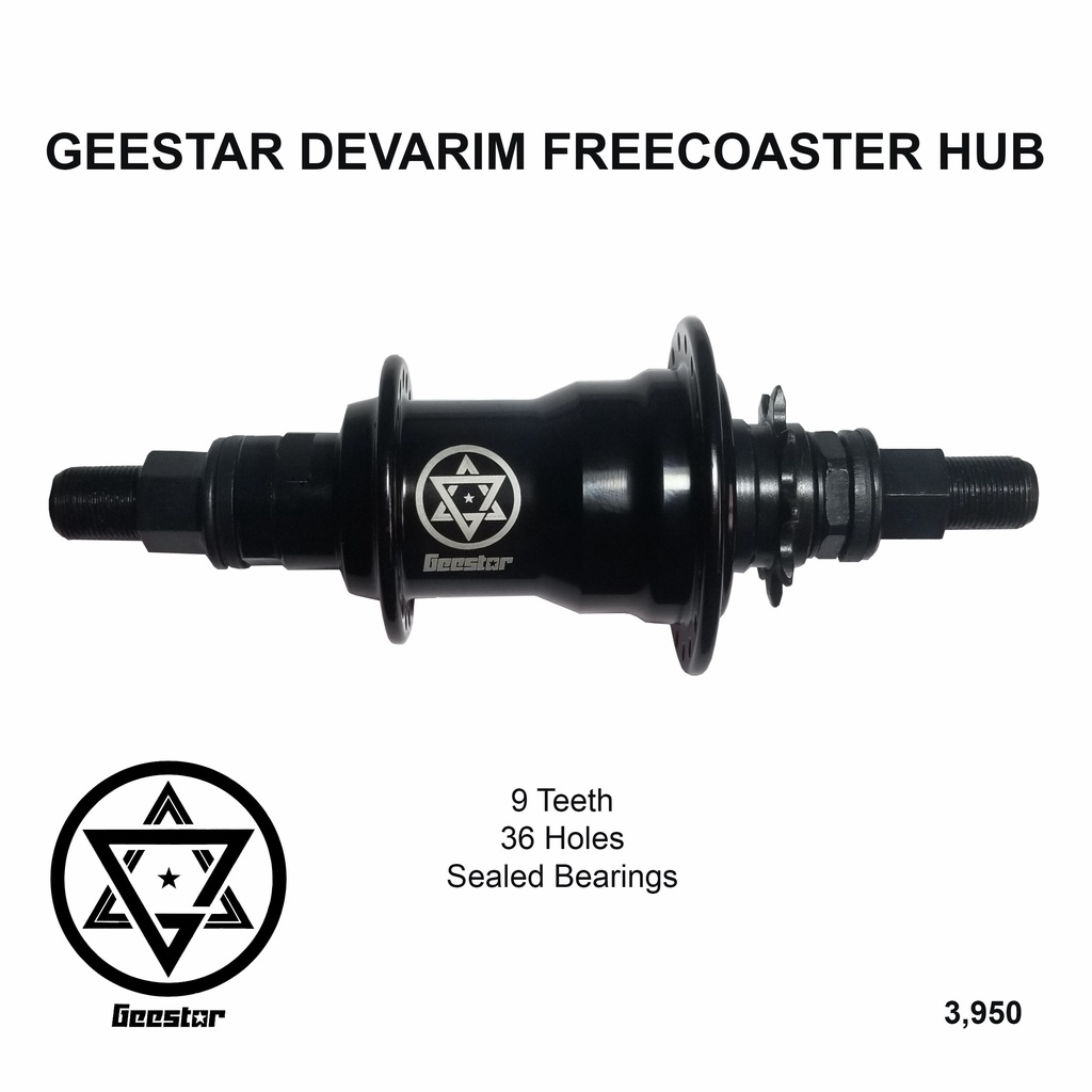 Geestar Devarim BMX DJ Freecoaster Hub RHD 9T 14mm Big Axle Single ...