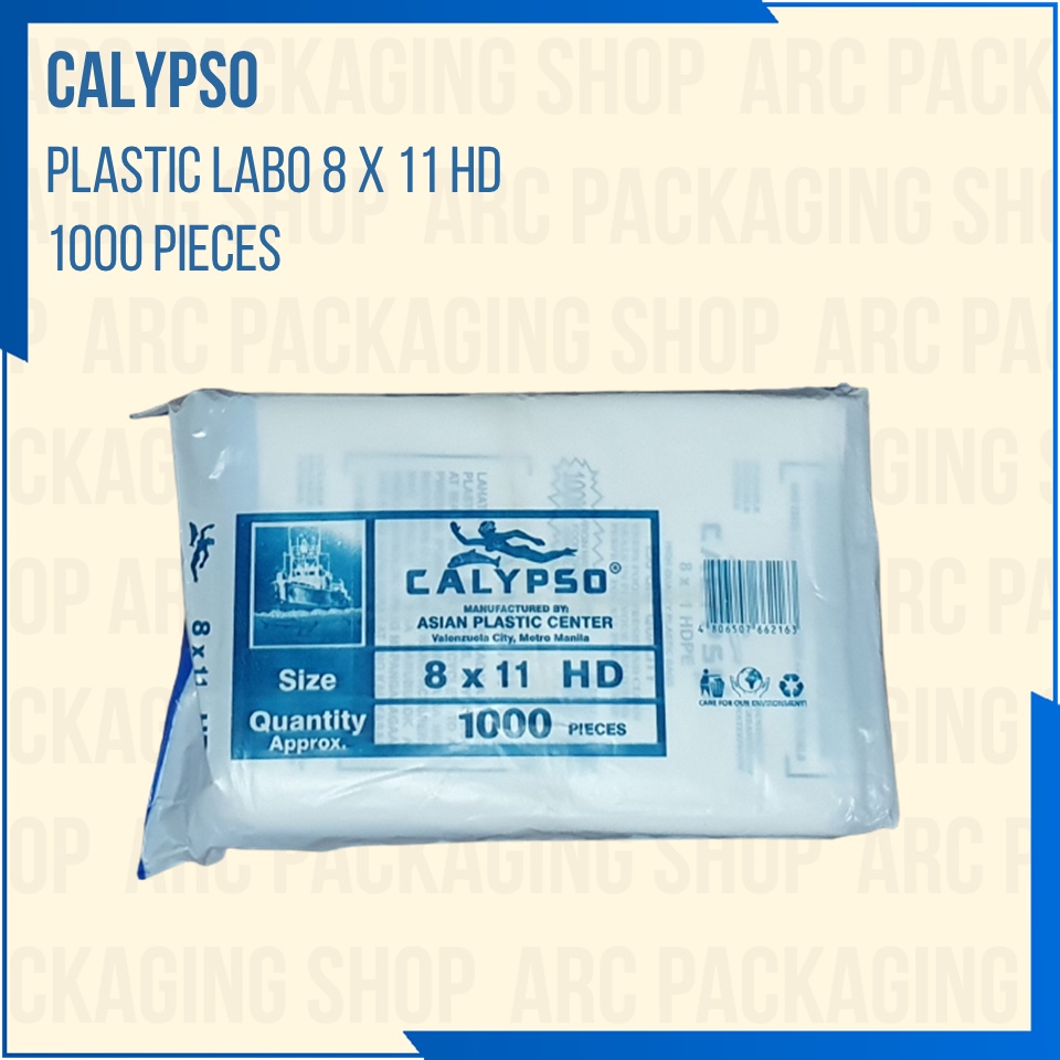 Calypso 8x11 HD Plastic Labo 1 Pack (1000 Pieces) | Shopee Philippines