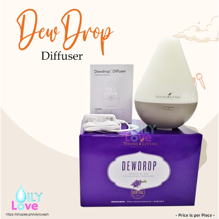 Young Living Dew Drop Diffuser Essential Oil Aromatherapy YL Diffuser ...