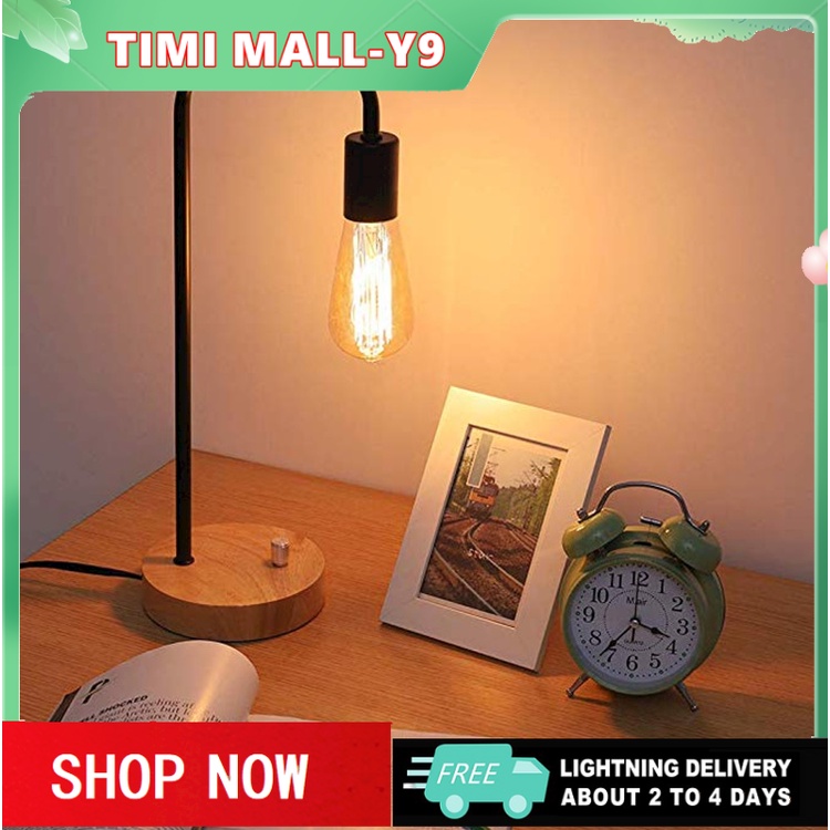 Edison desk lamp Dimmable Study table lamp bedside lamp industrial ...