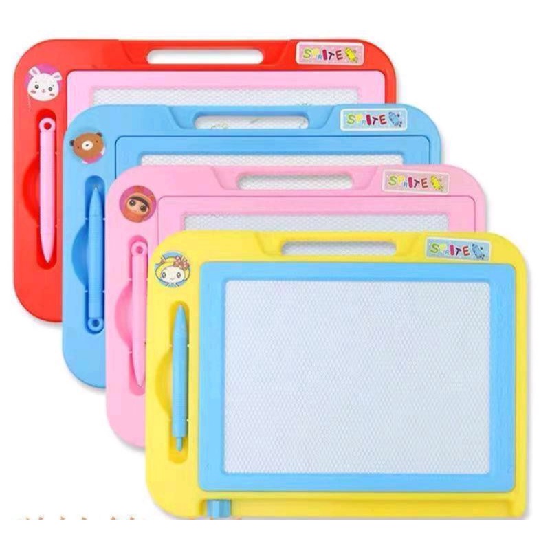 Educational Magic Board Kids Writing Magic Slate Pen Eraser | Shopee ...