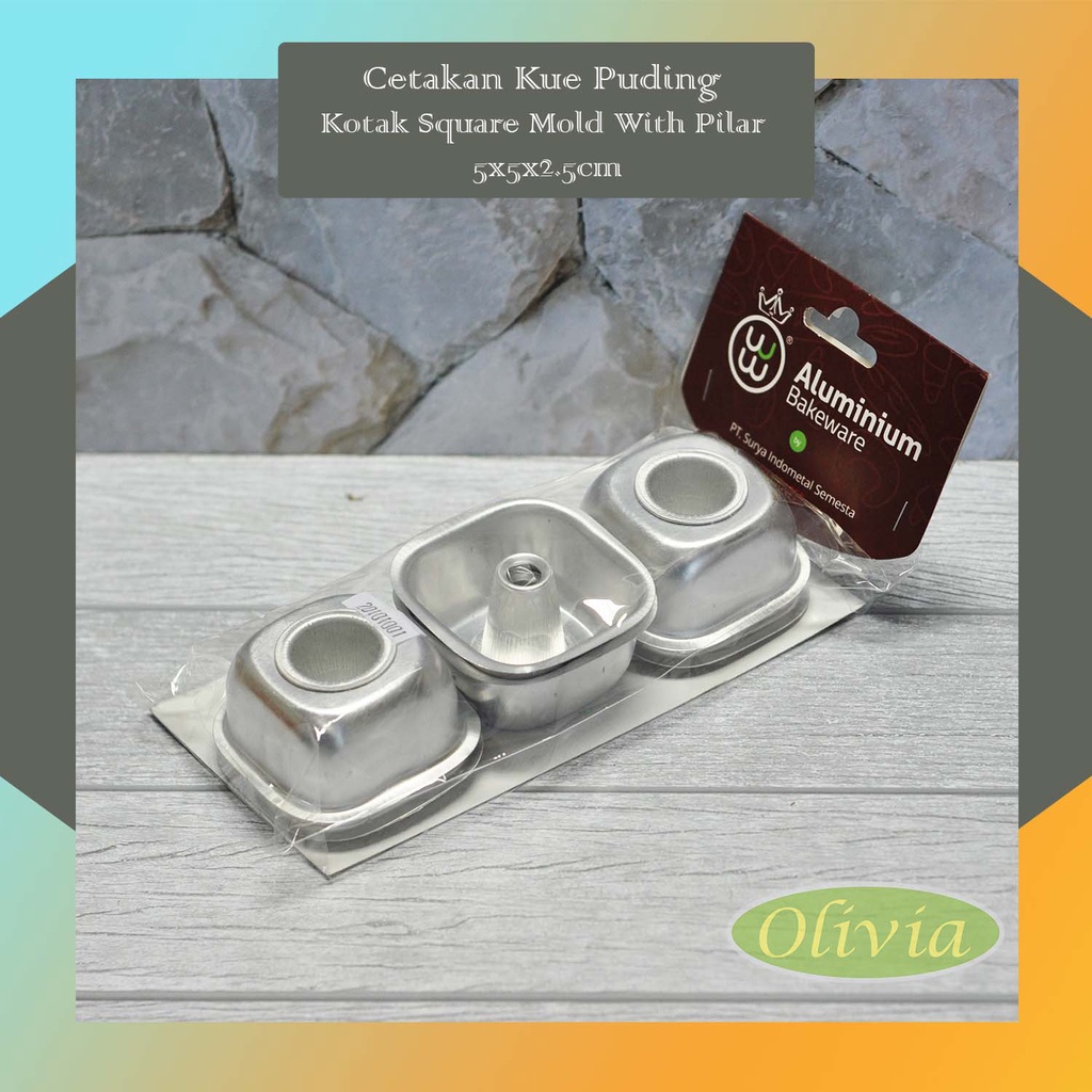 Sponge Pudding Mold Box Mold With Pillar 5x5x2.5cm | Shopee Philippines