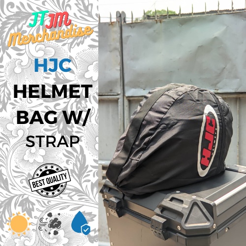 -HJC- BLACK HELMET BAG WITH PRINTED LOGO (WATER-REPELLANT) | JTJM ...