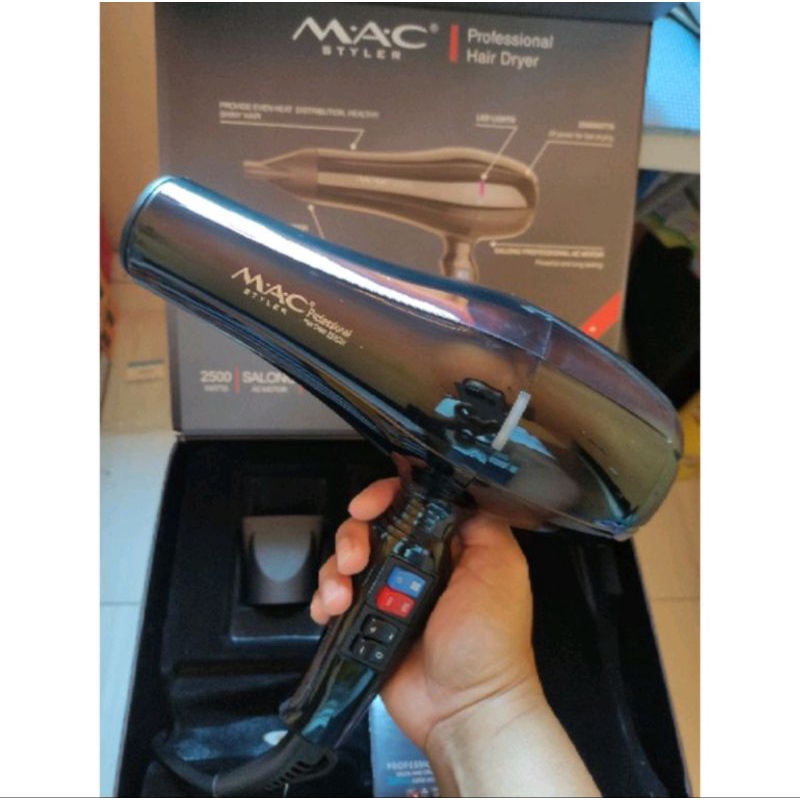 Hair Blower Mac Styler Heavy Duty 2500watts Super Power | Shopee ...