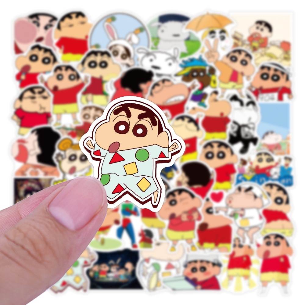 Sticker Crayon Shin-chan Shin chan Waterproof Different Styles 50pcs ...