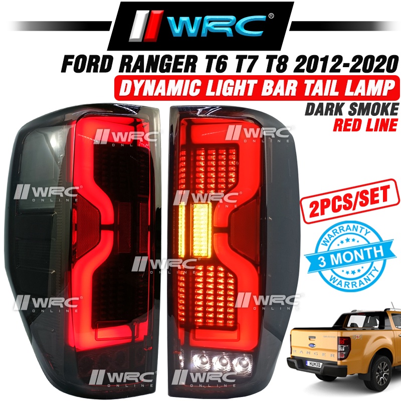 Ford Ranger T6 T7 T8 2012 - 2020 Dynamic Light Bar Tail Lamp ( Dark ...