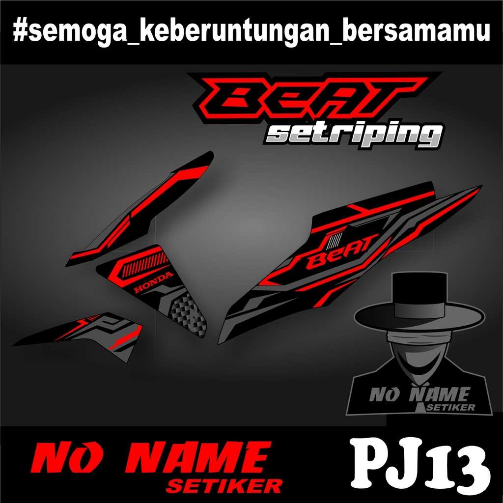 Striping semi full Sticker beat fi (pj13) 2013-2015 honda Motorcycle ...