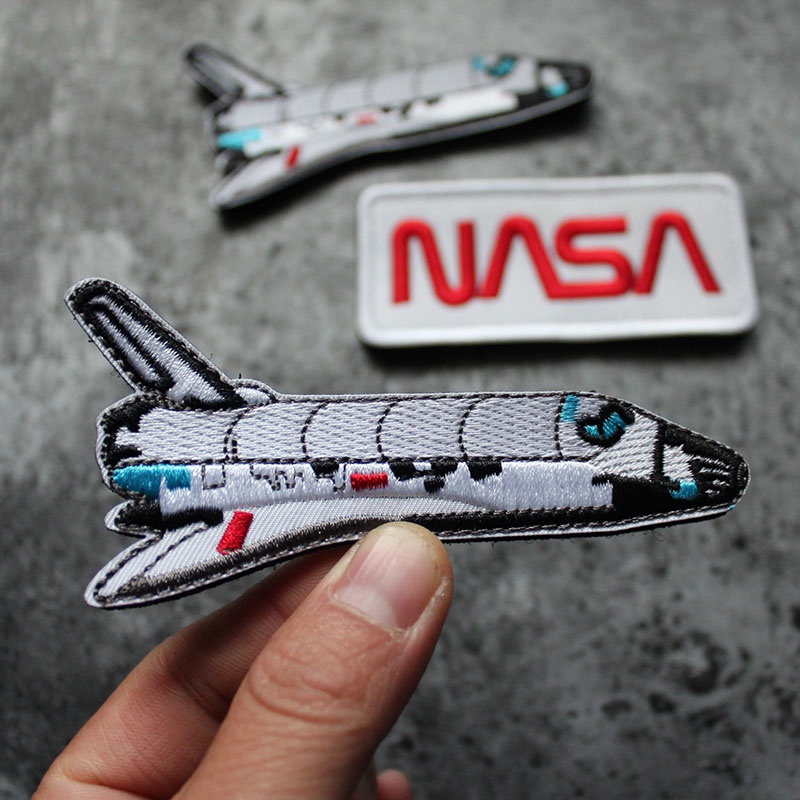 Velcro Badge NASA Armband 3D Embroidery Airplane Cloth Sticker Patch ...