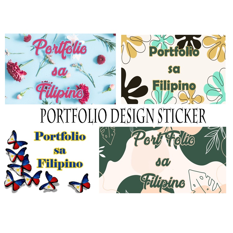 Portfolio Design Sticker | Shopee Philippines