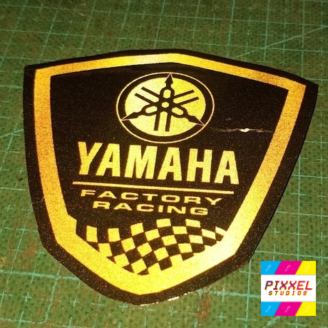 Yamaha Factory Racing Logo Sticker 3M Refectorized for Motorcycle (1pc ...