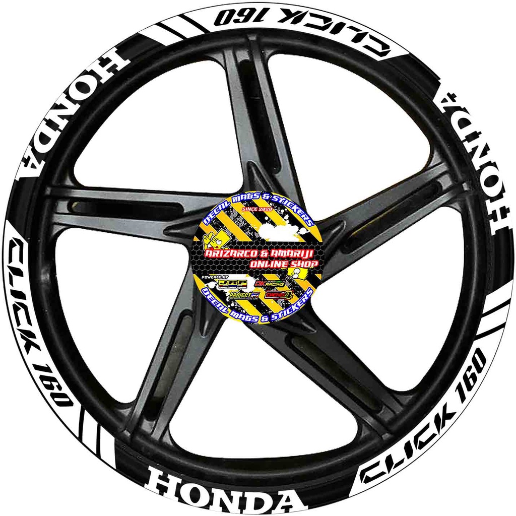 HONDA CLICK 160 Decal Mag Sticker NEW PRINTED VERSION - 1 SET FRONT AND ...
