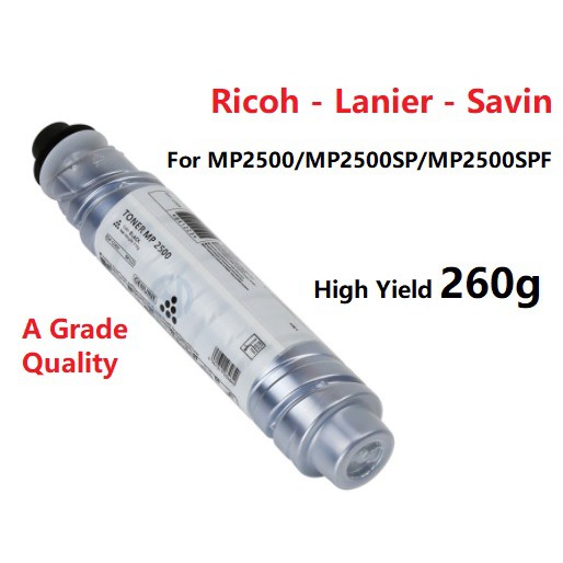 High Yield 260g MP2500 toner cartridge for Ricoh MP2500 DSM625 LD125 ...