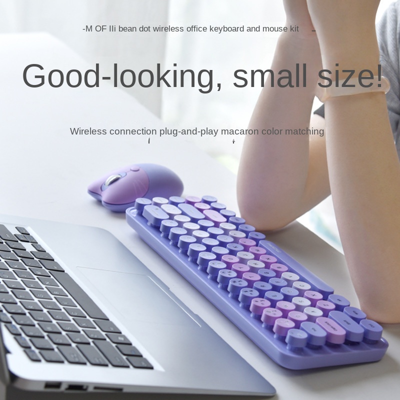 Mofii CANDY Keyboard Mouse Combo Wireless 2.4G Mixed Color Mini ...
