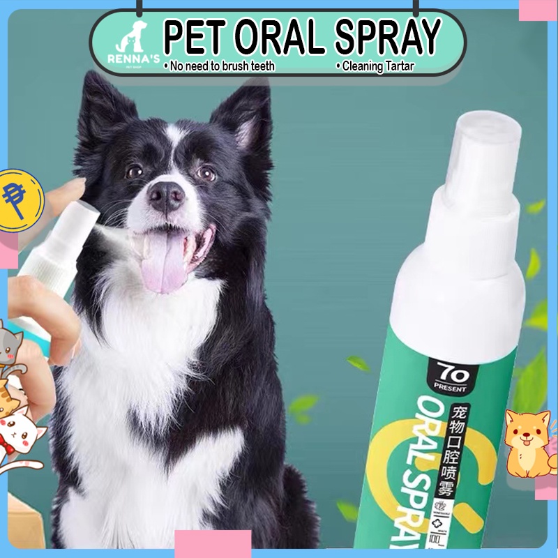 Renna's 120ml Pet Oral Spray Oral Care Spray Teeth Cleaning Dog ...