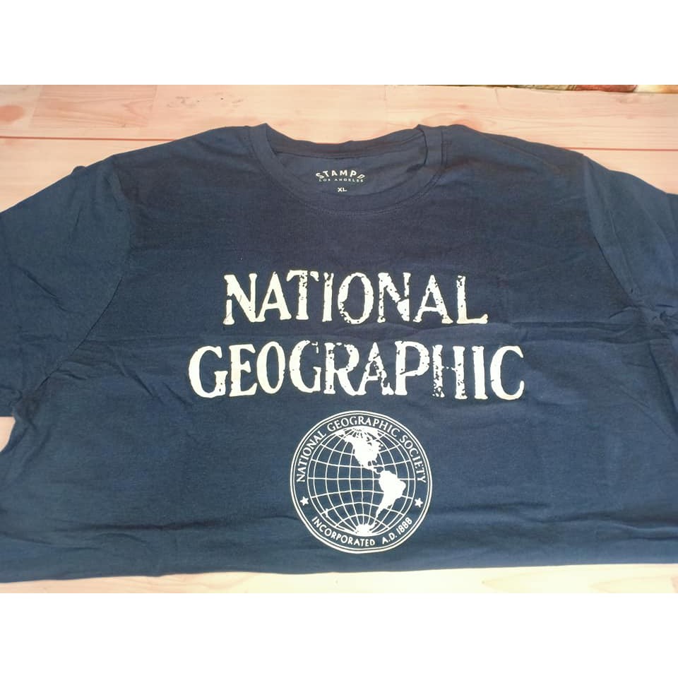 Navy Blue National Geographic print t shirts 100 % soft cotton for men ...