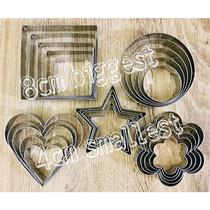 Stainless Shapes Cutter Sets (sold by shape set) | Shopee Philippines