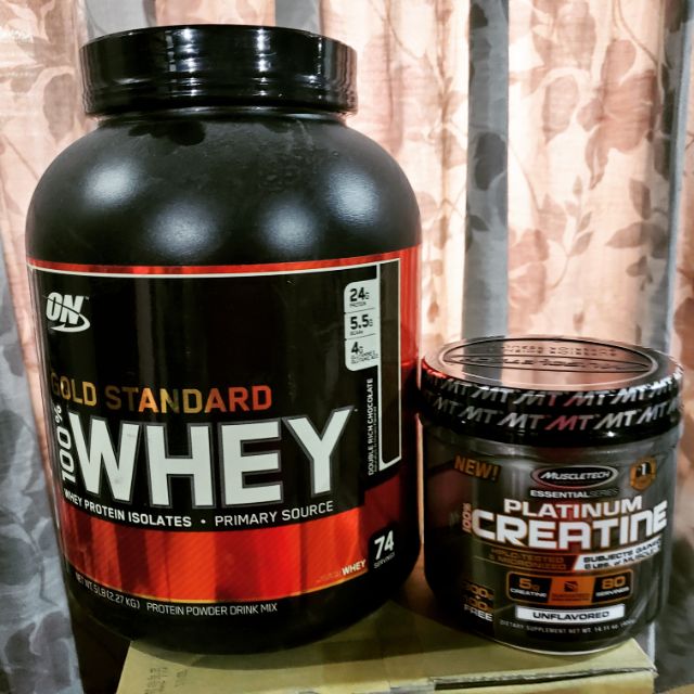 Optimum Nutrition Gold Standard 5lbs Platinum Creatine Bundle Promo ...