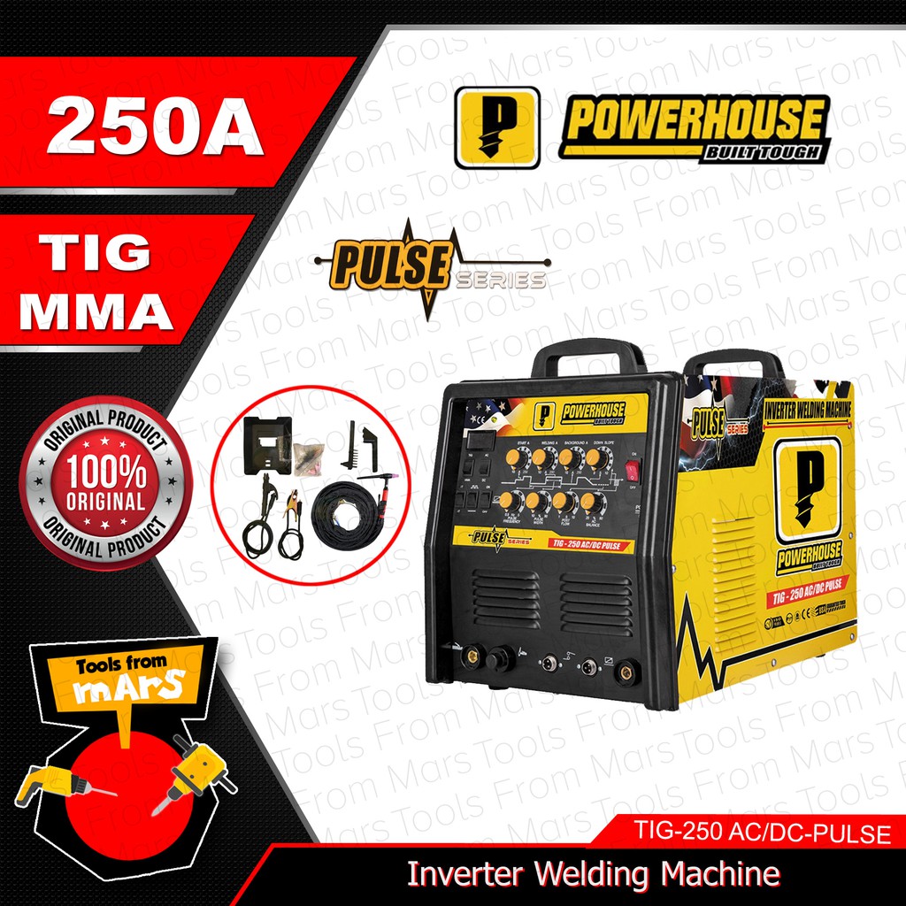 POWERHOUSE 250A AC-DC TIG / MMA 2IN1 PULSE SERIES Inverter Welding ...
