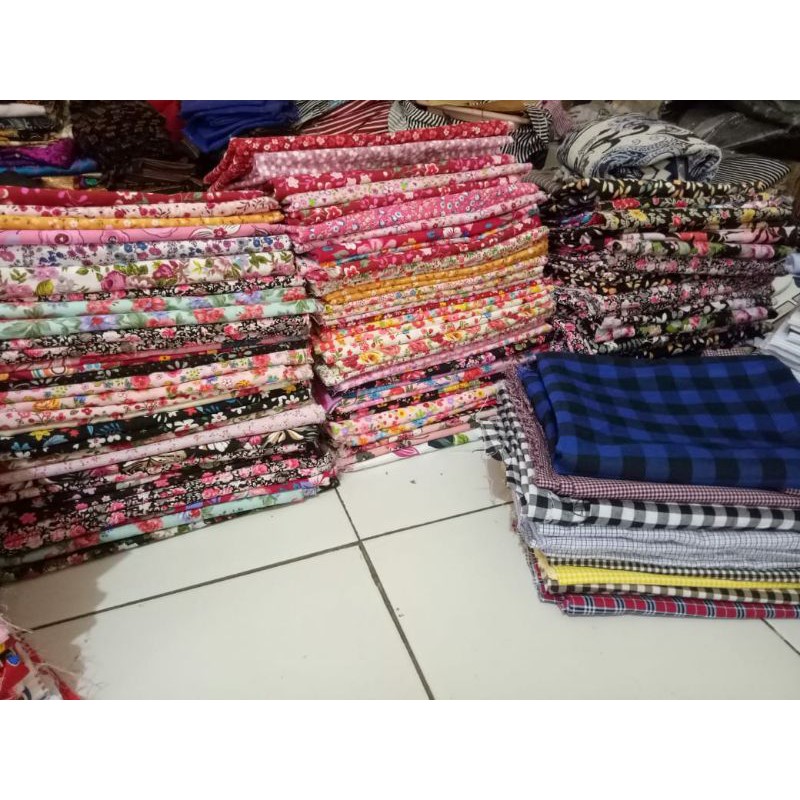 Kiloan Korean Cotton Fabric Uk. 100-120 cm | Shopee Philippines
