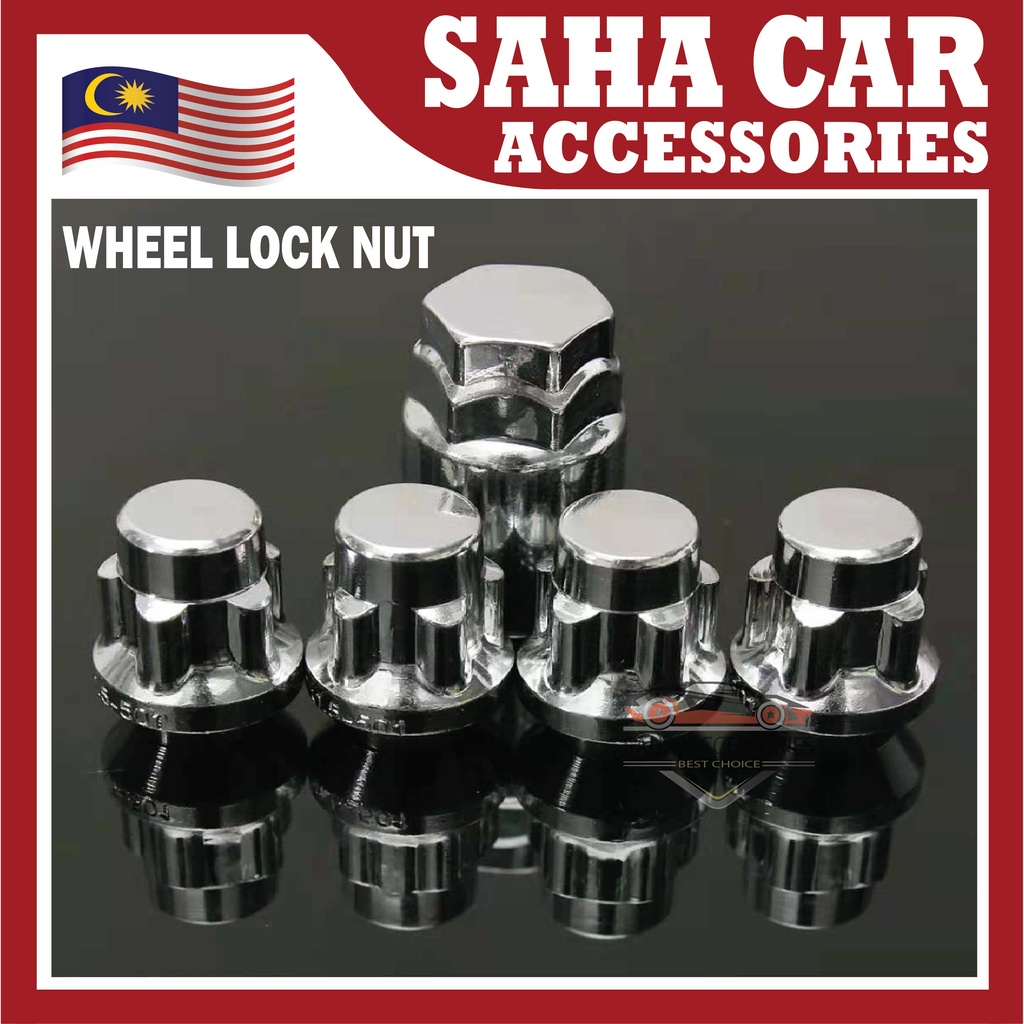 good quality 12mm x 1.5 Anti Theft Car Tyre Lock Nuts ( Star Shape ...