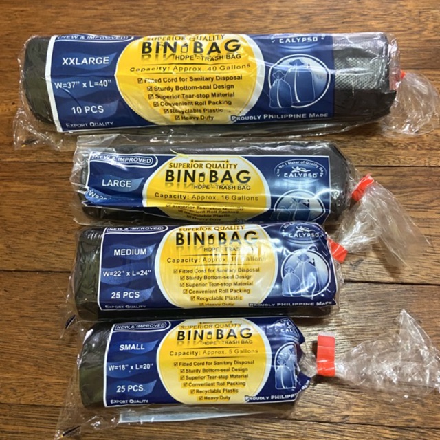 Calypso Bin bag / Garbage Bag / Trash bag rolls | Shopee Philippines