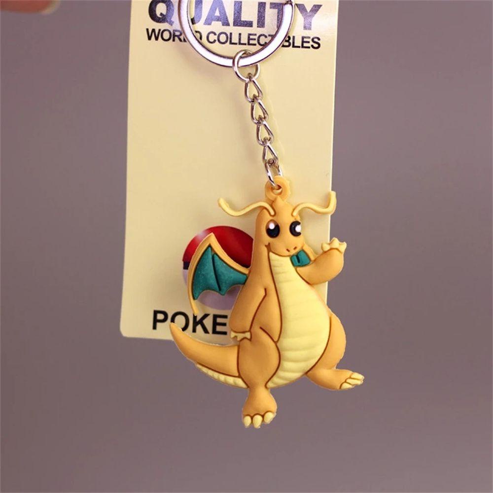 LANFY Birthday Gifts Anime Key Rings PVC Backpack Pendant Pokemon Key ...