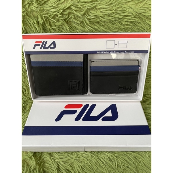Fila bifold wallet for Men with free Card case | Shopee Philippines