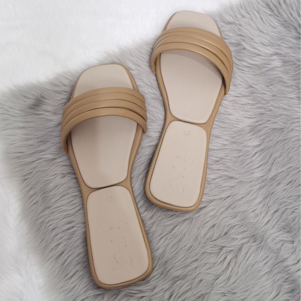 MiKS Yara SOFT FOOTBED FLAT Slides for Women HIGH QUALITY LOCALLY MADE ...
