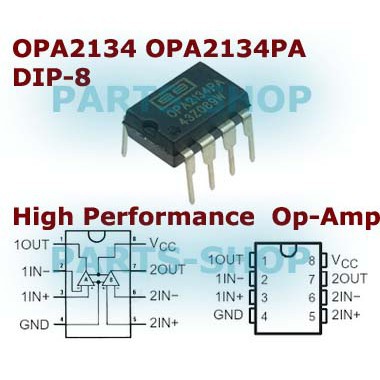 Ic OPA2134 OPA2134P High-Performance Dual Op-amp OPA2134PA DIP-8 | Shopee Philippines