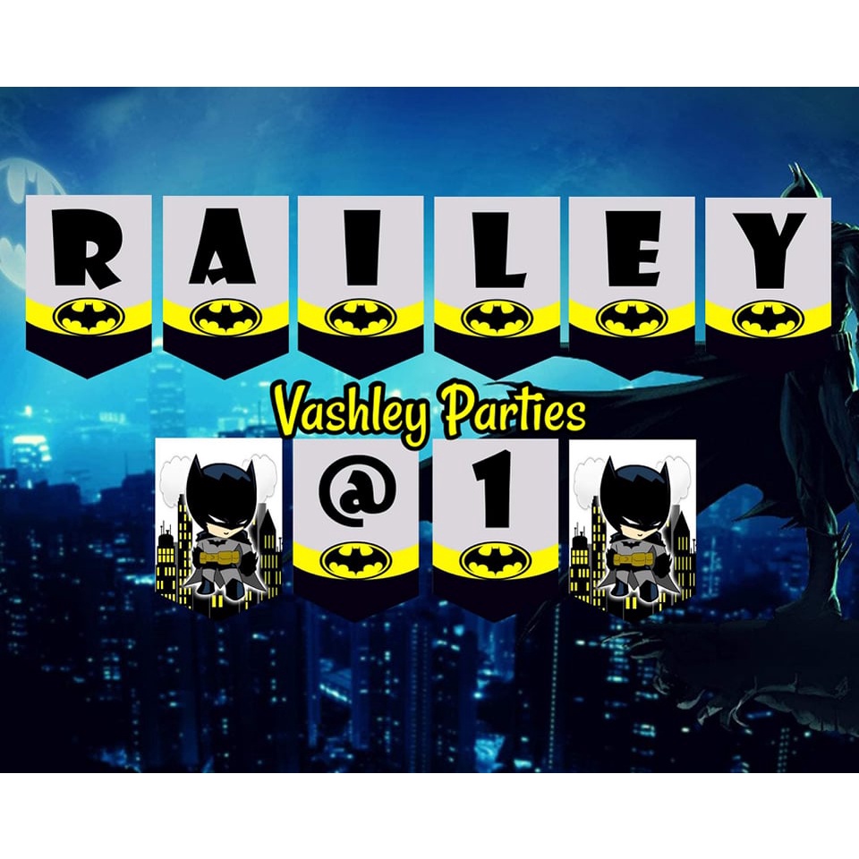 Batman Banner / Christening and Birthday Banner / SOLD PER PIECE ...