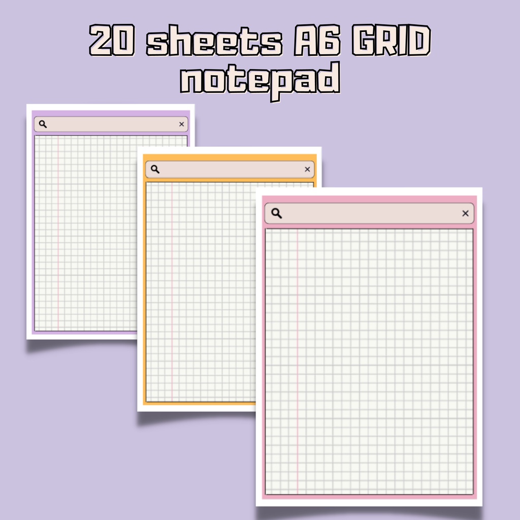 A6 Grid Cute Notepad | Shopee Philippines