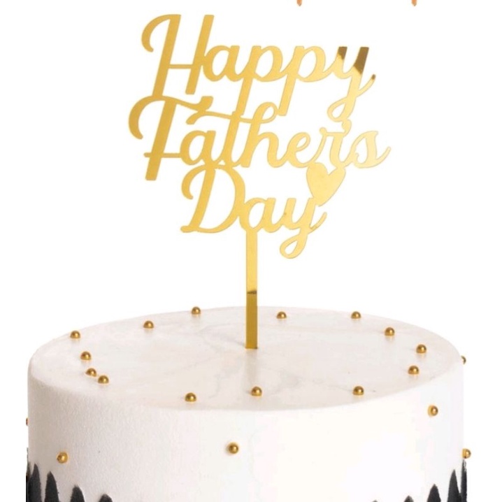 Happy Father's Day Acrylic Cake Topper | Shopee Philippines