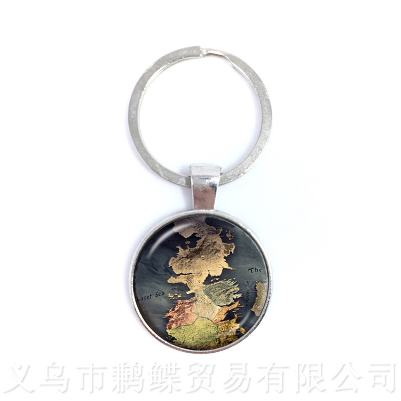 2018 Globe World Map Keychains Vintage World Map Keyring For Men And ...