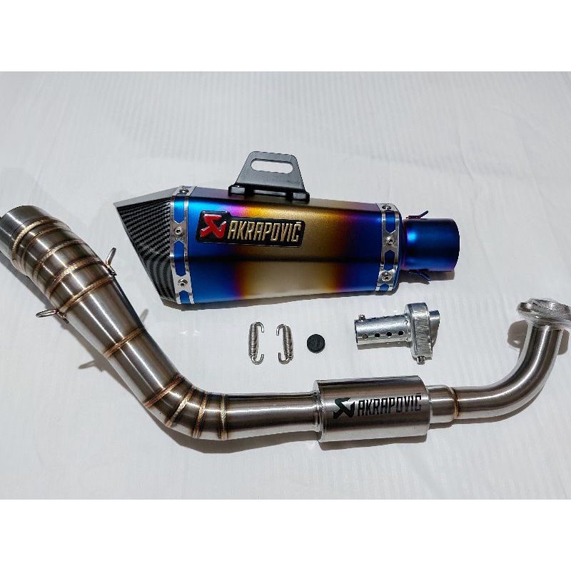 YAMAHA AEROX V1 V2 /NMAX V2 V2.1 AKRAPOVIC PIPE WITH SILENCER ( FULL SYSTEM EXHAUST) | Shopee ...
