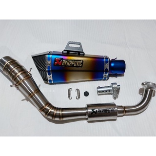YAMAHA AEROX V1 V2 /NMAX V2 V2.1 AKRAPOVIC PIPE WITH SILENCER ( FULL ...