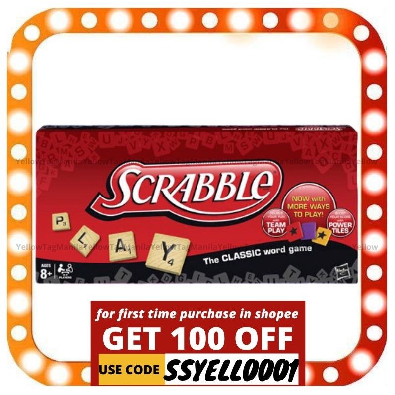 Scrabble the Classic Word Game Family Fun Game Word Challenga | Shopee ...